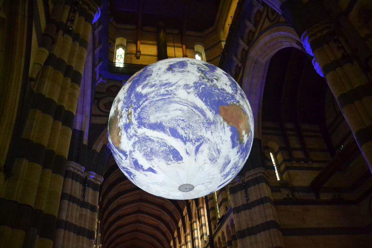 Luke Jerram’s Gaia now on display • St Paul's Cathedral Melbourne